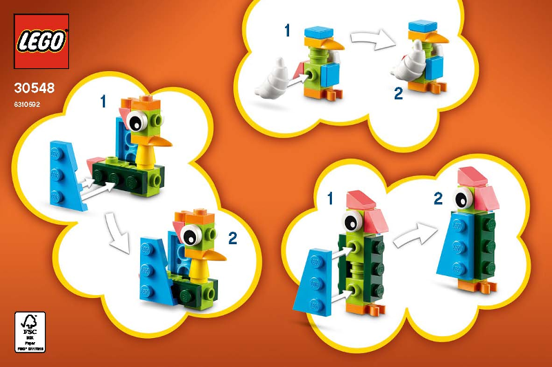 LEGO 30548 Build your own Bird (Polybag) | 5702016656909 | LEGO Creator ...