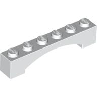 LEGO Arch 1x6 Raised WHITE (100 pcs) | BRICKshop - LEGO en DUPLO specialist