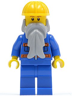 LEGO Construction Worker with Beard (CTY0123) | BRICKshop - LEGO en ...