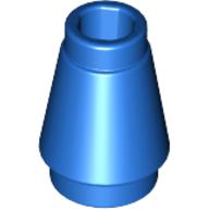 LEGO Cone 1x1 BLUE (100 pcs) | BRICKshop - LEGO en DUPLO specialist
