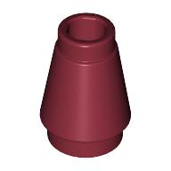 LEGO Cone 1x1 DARK RED (100 pcs) | BRICKshop - LEGO en DUPLO specialist