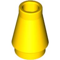 LEGO Cone 1x1 Yellow (100 pcs) | Bricks | LEGO Parts | BRICKshop - LEGO ...