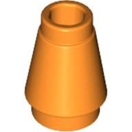 LEGO Cone 1x1 ORANGE (100 pcs) | BRICKshop - LEGO en DUPLO specialist