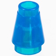 LEGO Cone 1x1 SATIN TRANS-DARK BLUE (100 pcs) | BRICKshop - LEGO en ...
