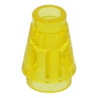 LEGO Cone 1x1 TRANS-YELLOW (100 pcs) | BRICKshop - LEGO en DUPLO specialist