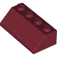 LEGO Roof Tile 45 2x4 DARK RED (100 pcs) | BRICKshop - LEGO en DUPLO ...