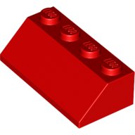 LEGO Slope 45 2x4 RED (100 pcs) | BRICKshop - LEGO en DUPLO specialist