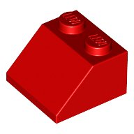 LEGO Slope 45 2x2 RED (100 pcs) | Roof tiles | LEGO Parts | BRICKshop ...