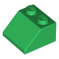 LEGO Slope 45 2x2 GREEN (100 pcs) | Roof tiles | LEGO Parts | BRICKshop ...