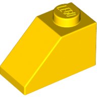 LEGO Slope 45 2x1 YELLOW (100 pcs) | BRICKshop - LEGO en DUPLO specialist