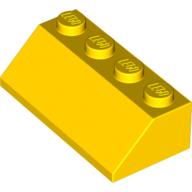 LEGO Slope 45 2x4 YELLOW (100 pcs) | BRICKshop - LEGO en DUPLO specialist