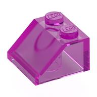 LEGO Slope 45 2x2 TRANSPARANT DONKERROZE (100 pcs) | BRICKshop - LEGO ...