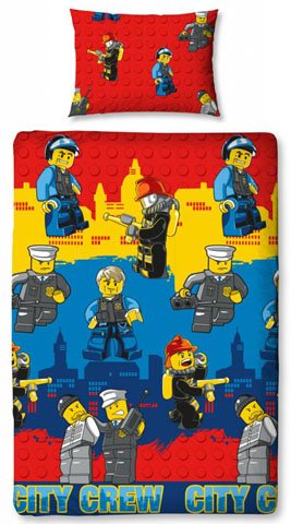 LEGO Duvet Cover Ciy Crew 2-in-1 | 5055285381271 | BRICKshop - LEGO en ...