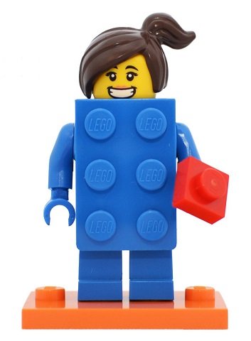LEGO Brick Suit Girl BLUE - Complete Set (COL18-3) | BRICKshop - LEGO ...