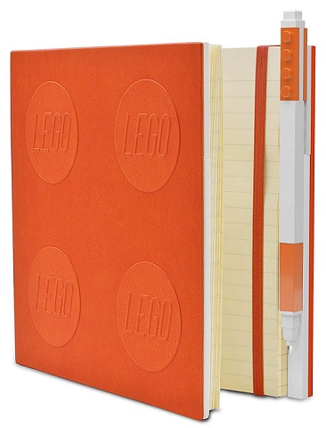 LEGO Notebook Deluxe with Pen ORANGE | 4895028524401 | BRICKshop - LEGO ...