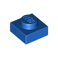 LEGO Plate 1x1 BLUE (100 pcs) | Plates | LEGO Parts | BRICKshop - LEGO ...