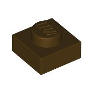 LEGO Plate 1x1 DARK BROWN (100 pcs) | BRICKshop - LEGO en DUPLO specialist