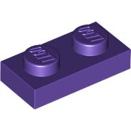 LEGO Plate 1x2 DARK PURPLE (100 pcs) | Plates | LEGO Parts | BRICKshop ...