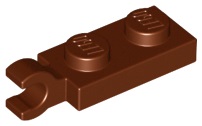 LEGO Plate 1x2 with Clip Horizontal BROWN (100 pcs) | BRICKshop - LEGO ...