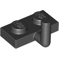 LEGO Plate 1x2 with Arm Up BLACK (100 pcs) | Plates | LEGO Parts ...