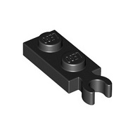 LEGO Plate 1x2 with Clip Vertical BLACK (100 pcs) | BRICKshop - LEGO en ...