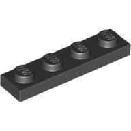LEGO Plate 1x4 DARK GRAY (100 pcs) | BRICKshop - LEGO en DUPLO specialist