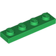 LEGO Plate 1x4 GREEN (100 pcs) | Plates | LEGO Parts | BRICKshop - LEGO ...