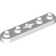 LEGO Plate 1x5 Smooth Ends 4 Studs WHITE (100 pcs) | BRICKshop - LEGO ...