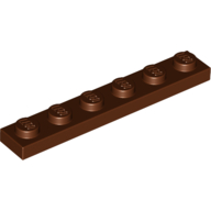 LEGO Plate 1x6 BROWN (100 pcs) | Plates | LEGO Parts | BRICKshop - LEGO ...