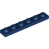 LEGO Plate 1x6 DARK BLUE (100 pcs) | Plates | LEGO Parts | BRICKshop ...