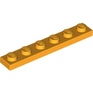 LEGO Plate 1x6 BLORANGE (100 pcs) | Plates | LEGO Parts | BRICKshop ...