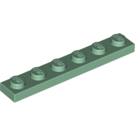 LEGO Plate 1x6 SAND GREEN (100 pcs) | Plates | LEGO Parts | BRICKshop ...