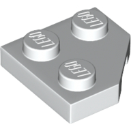 LEGO Plate 2x2 Cut Corner WHITE (100 pcs) | BRICKshop - LEGO en DUPLO ...