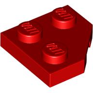 LEGO Plate 2x2 Cut Corner Wedge RED (100 pcs) | BRICKshop - LEGO en ...