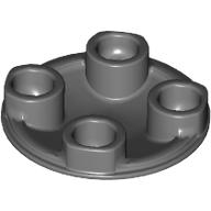 LEGO Plate 2x2 Round with Round Bottom DARK GRAY (100 pcs) | Plates ...