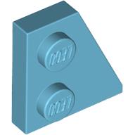LEGO Plate 2x2 Wedge Right MEDIUM AZURE (100 pcs) | BRICKshop - LEGO en ...