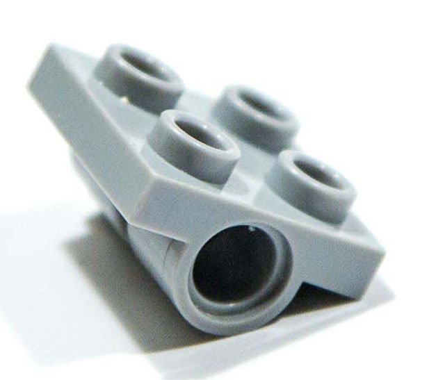 LEGO Plate 2x2 with Double Pin Holder LIGHT GRAY (10 pcs) | BRICKshop ...