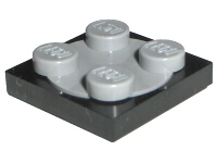 LEGO Plate 2x2 with Turntable BLACK (100 pcs) | BRICKshop - LEGO en ...