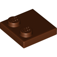 LEGO Plate 2x2 with 2 Studs BROWN (100 pcs) | BRICKshop - LEGO en DUPLO ...