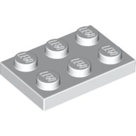 LEGO Plate 2x3 WHITE (100 pcs) | BRICKshop - LEGO en DUPLO specialist