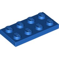 LEGO Plate 2x4 BLUE (100 pcs) | BRICKshop - LEGO en DUPLO specialist