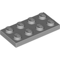 LEGO Plate 2x4 LIGHT GRAY (100 pcs) | BRICKshop - LEGO en DUPLO specialist