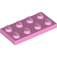 LEGO Plate 2x4 BRIGHT PINK (100 pcs) | BRICKshop - LEGO en DUPLO specialist