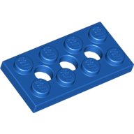 LEGO Plate 2x4 with Holes BLUE (100 pcs) | BRICKshop - LEGO en DUPLO ...