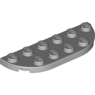 LEGO Plate 2x6 Round Corner LIGHT GRAY (100 pcs) | BRICKshop - LEGO en ...