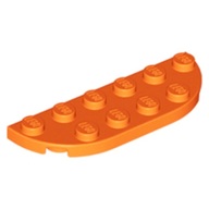 LEGO Plate 2x6 Round Corner ORANGE (100 pcs) | BRICKshop - LEGO en ...