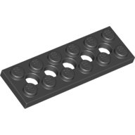 LEGO Plate 2x6 with Holes BLACK (10 pcs) | Plates | LEGO Parts ...