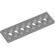 LEGO Plate 2x8 with Holes LIGHT GRAY (10 pcs) | BRICKshop - LEGO en ...