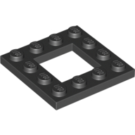 LEGO Plate 4x4 with 2x2 Cutout BLACK (100 pcs) | Plates | LEGO Parts ...