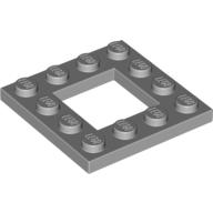 LEGO Plate 4x4 with 2x2 Cutout LIGHT GRAY (100 pcs) | Plates | LEGO ...